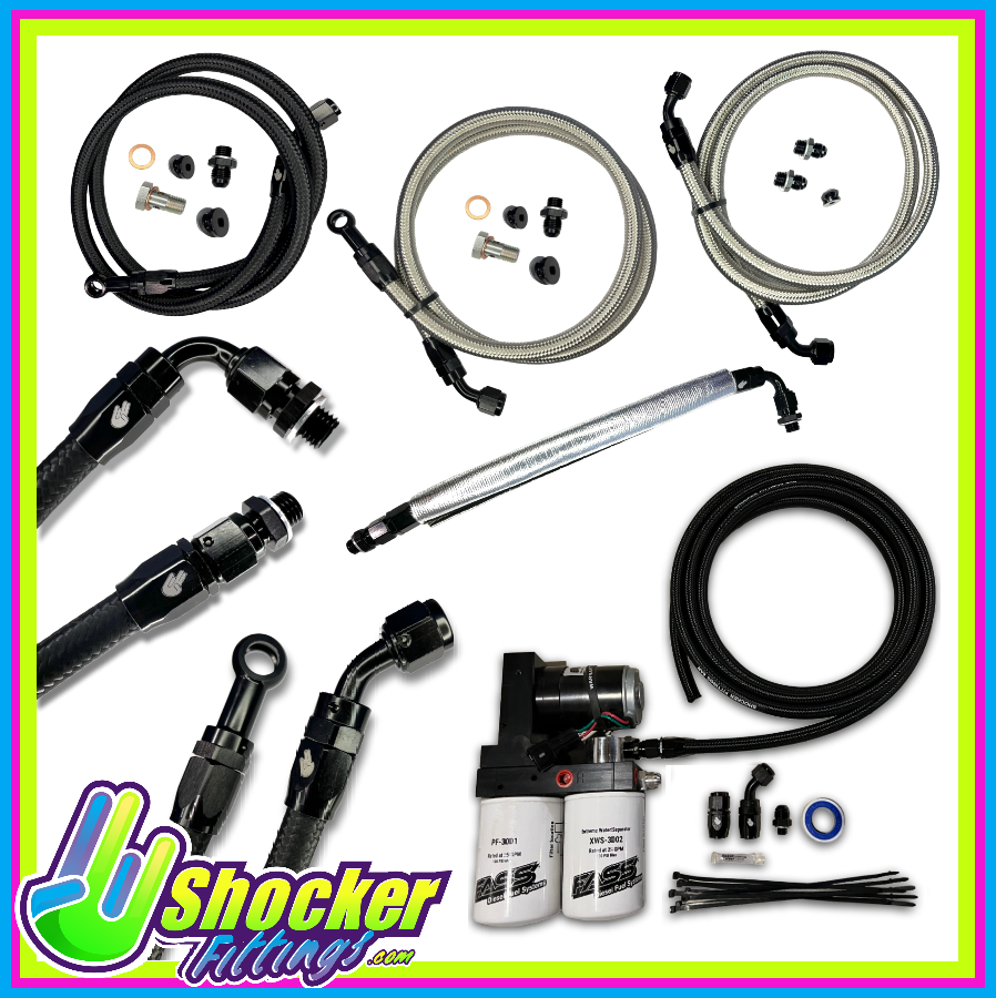 Preassembled AN Hoses and Install Kits – Shocker Fittings