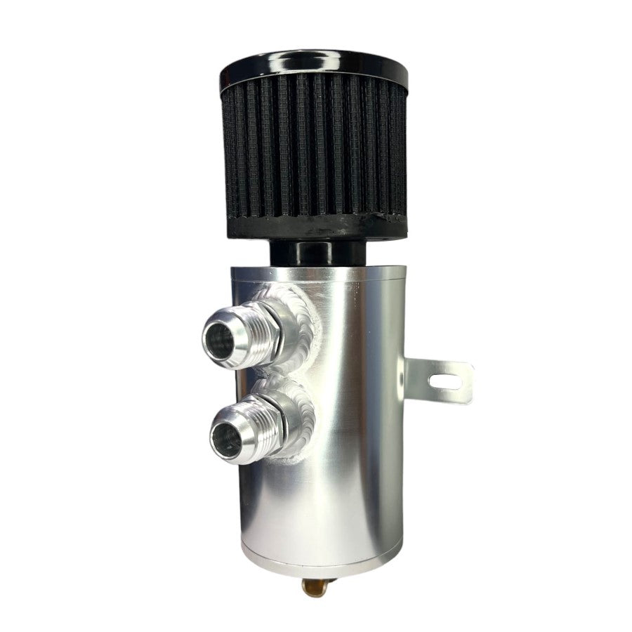 Shocker 10AN Billet Aluminum 2 Port Catch Can w/Breather – Shocker Fittings
