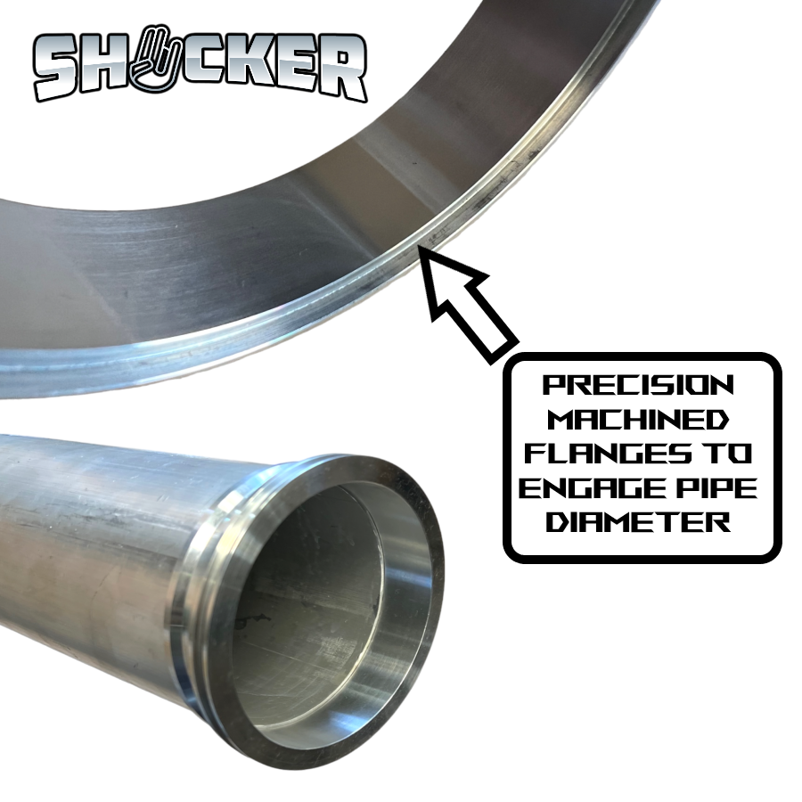 Shocker 4" VanJen Style Stainless Pipe Ferrule – Shocker Fittings