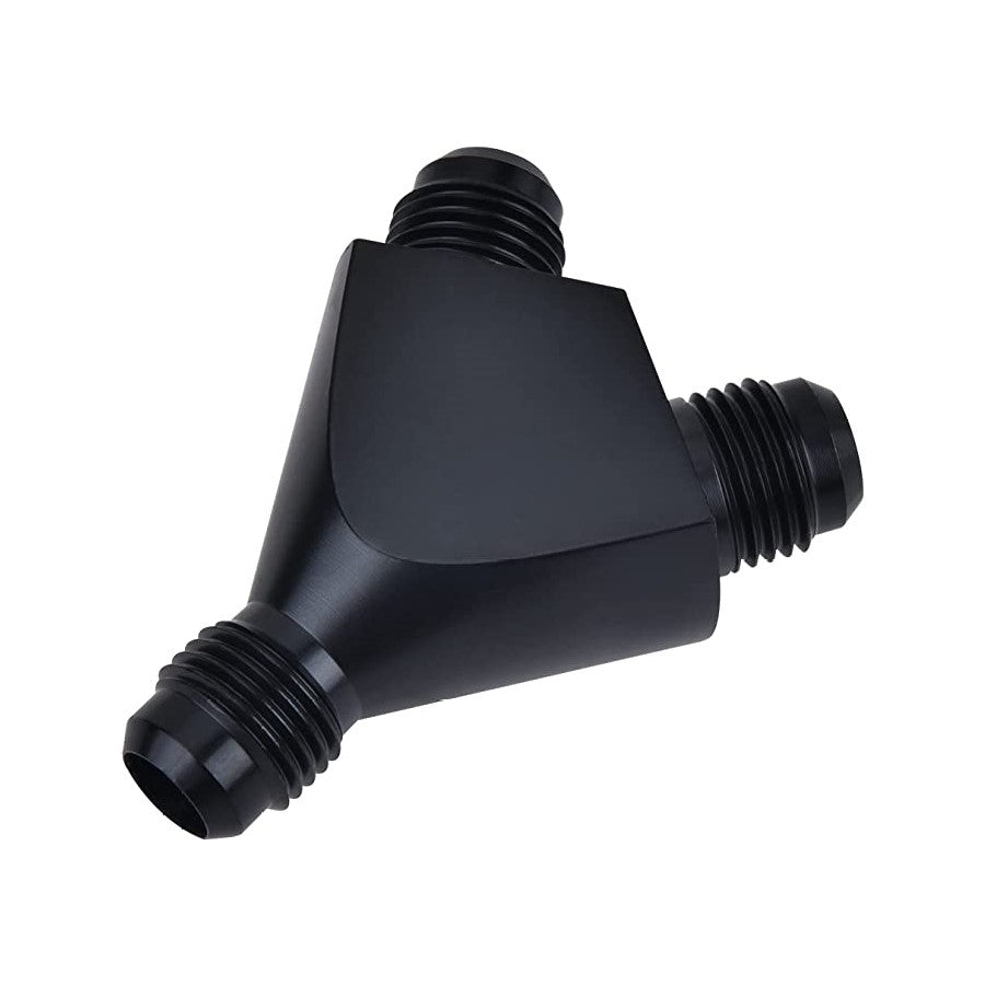 6AN Y Block - Fuel / Coolant Tee – Shocker Fittings